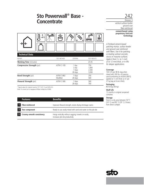 Sto Powerwall Base - Concentrate 242
