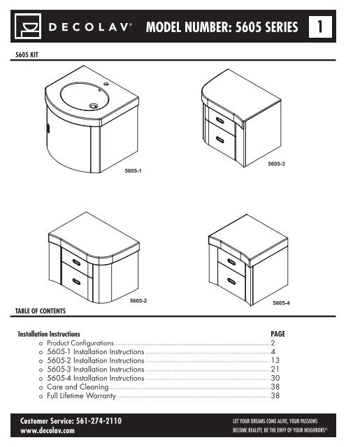 Model Number 5605 Series