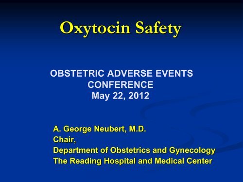 Pre-Oxytocin Checklist