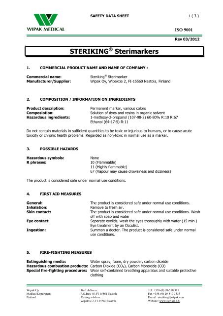 STERIKING Sterimarkers