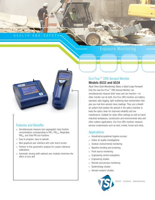 DUSTTRAKâ„¢ DRX Aerosol Monitor Models 8533 and 8534 - Tsi.com