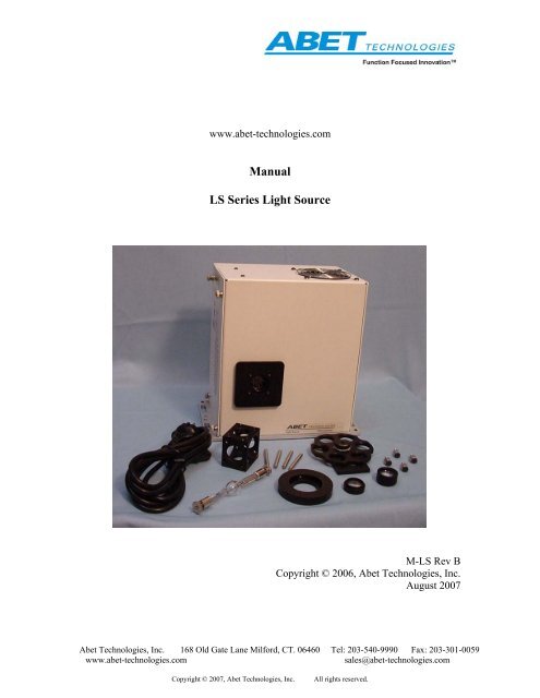Manual LS Series Light Source