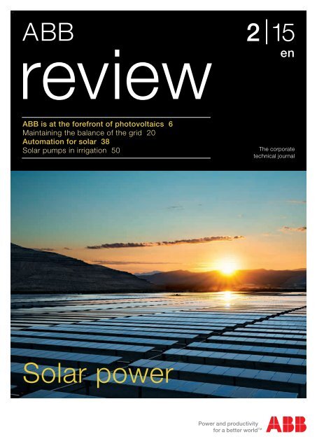 ABB and solar energy