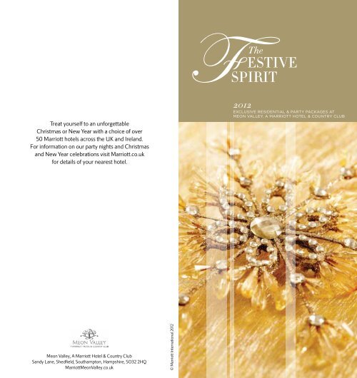 Christmas Brochure - Marriott Hotels