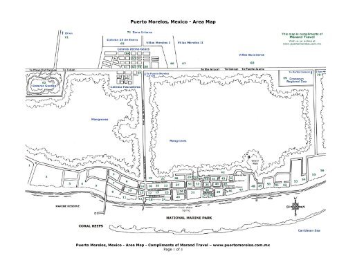 Puerto Morelos Map Nat