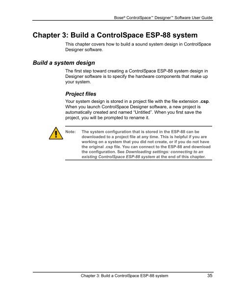 Chapter 3 Build a ControlSpace ESP-88 system