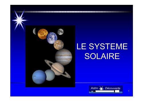 LE SYSTEME SOLAIRE