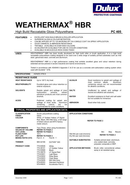 WEATHERMAX HBR