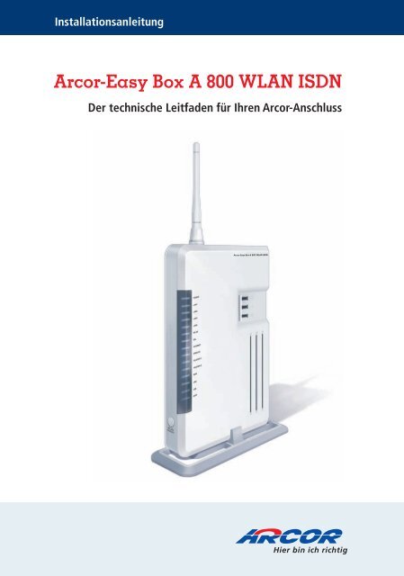Arcor-Easy Box A 800 WLAN ISDN - SMC