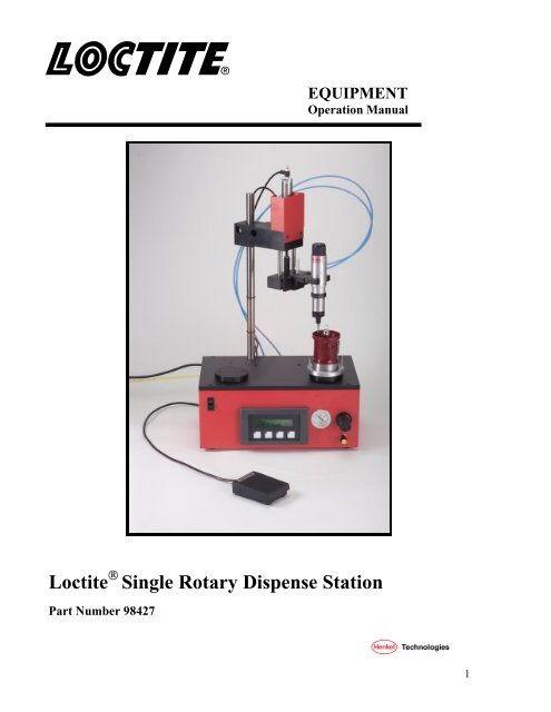 Loctite Single Rotary Dispense Station