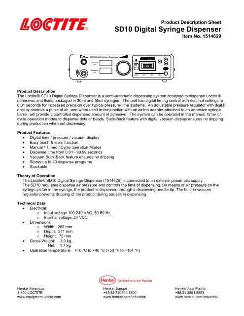SD10 Digital Syringe Dispenser