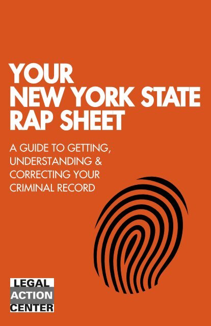 YOUR NEW YORK STATE RAP SHEET