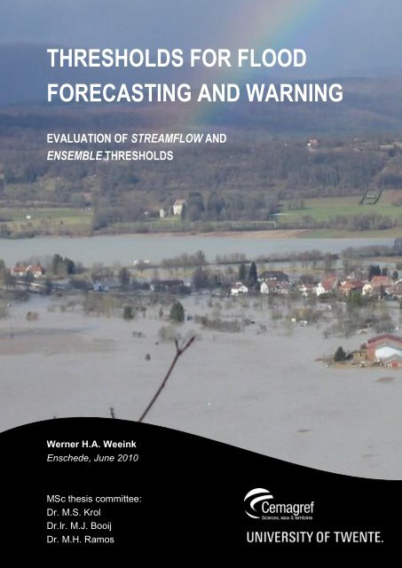 THRESHOLDS FOR FLOOD FORECASTING AND WARNING