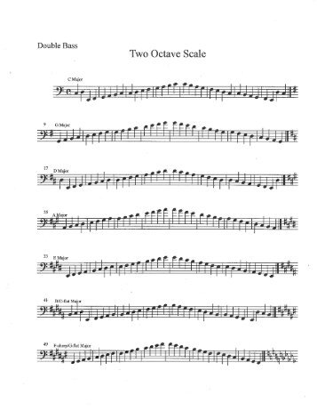 Two Octave Melodic Minor Scales for the Clarinet