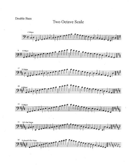 7th Grade Two Octave Scales - Bass