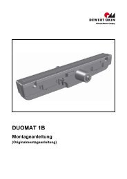 OKIMAT 3H4 / 3H6 Einbauanleitung für den Hersteller des - OKIN