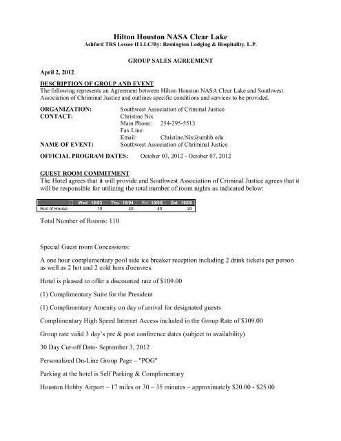 2012 Hotel Contract - swacj