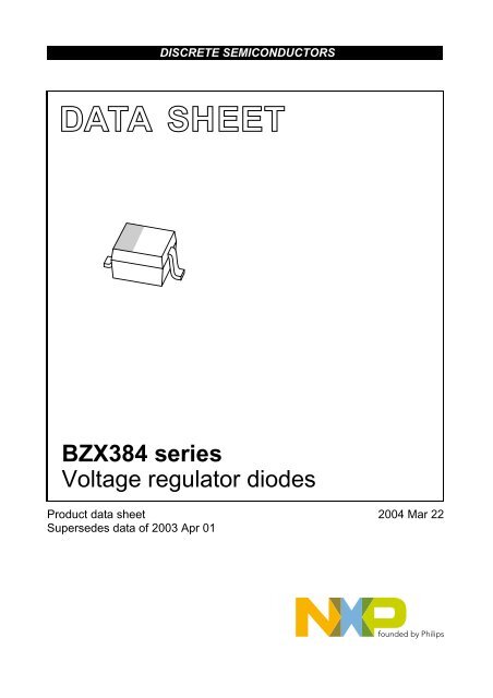 BZX384 series Voltage regulator diodes - NXP Semiconductors
