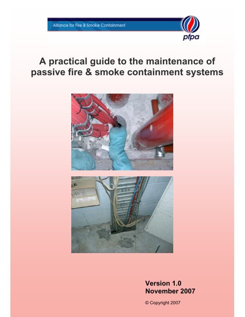 A practical guide to the maintenance of passive fire & smoke ...