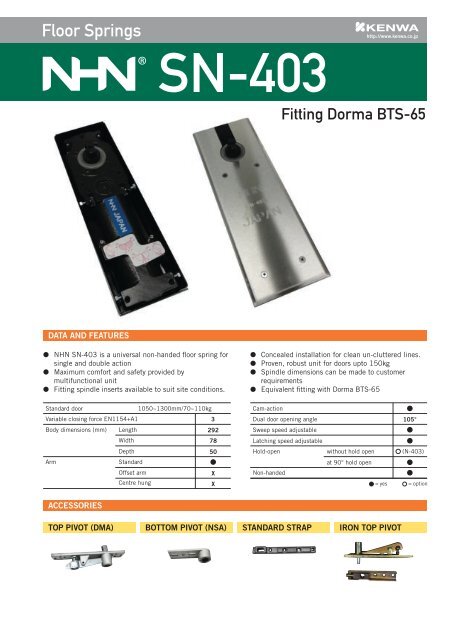 Dorma Floor Spring Dimensions Pdf | Viewfloor.co