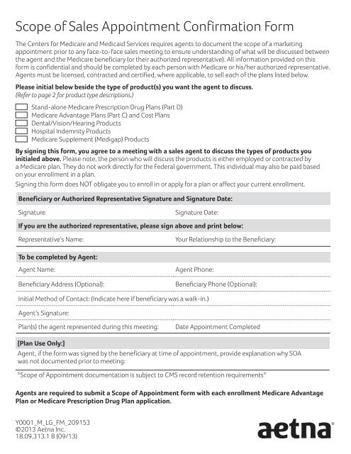 2023 Scope Of Appointment Form - Printable Forms Free Online