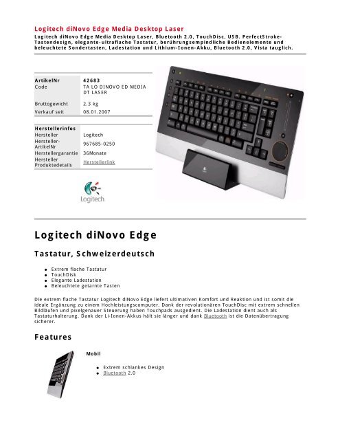 Logitech diNovo Edge