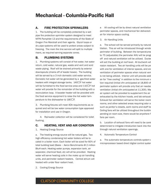 Mechanical - Columbia-Pac