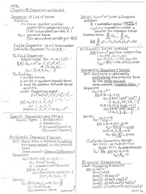 Chemistry Scientific Notation Cheat Sheet