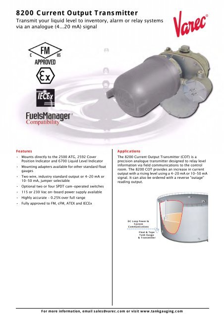 Technical Specifications - Varec, Inc.