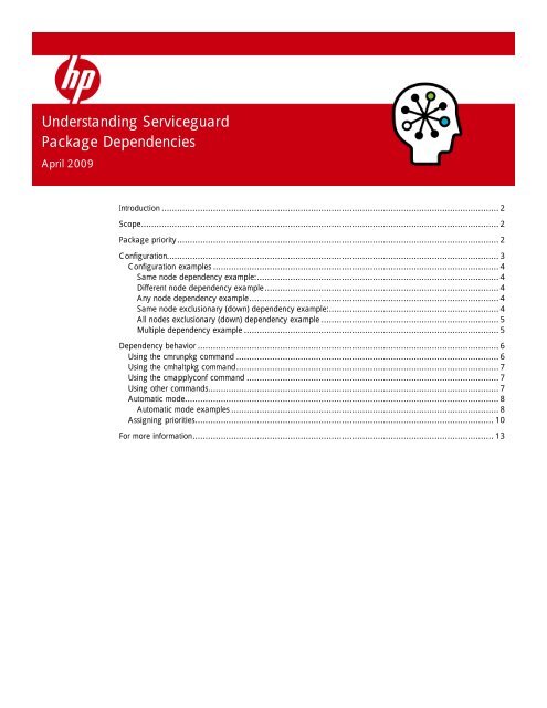 Understanding Serviceguard Package Dependencies