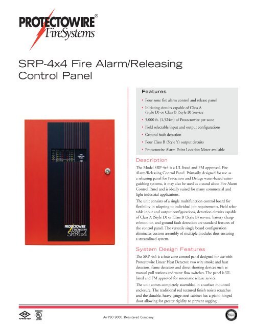 SRP-4x4 Fire Alarm/Releasing Control Panel
