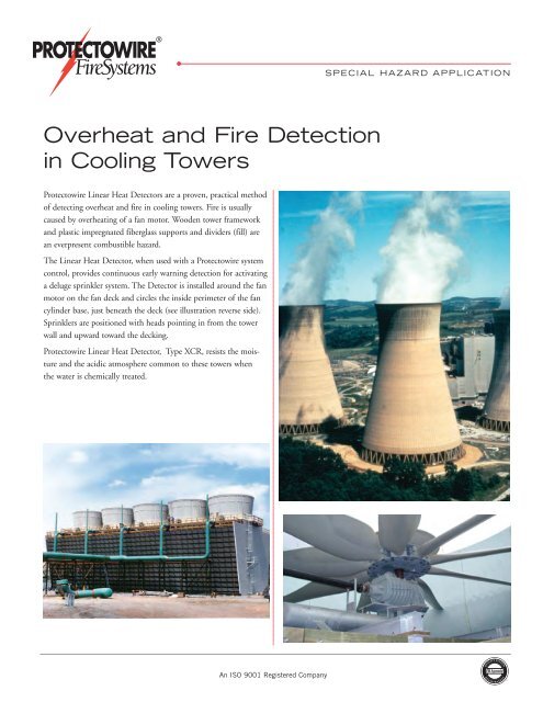 Overheat and Fire Detection in Cooling Towers moisture
