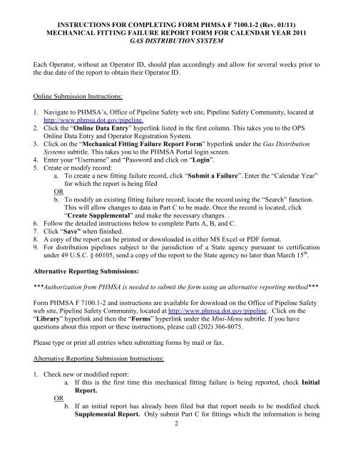 INSTRUCTIONS FOR COMPLETI