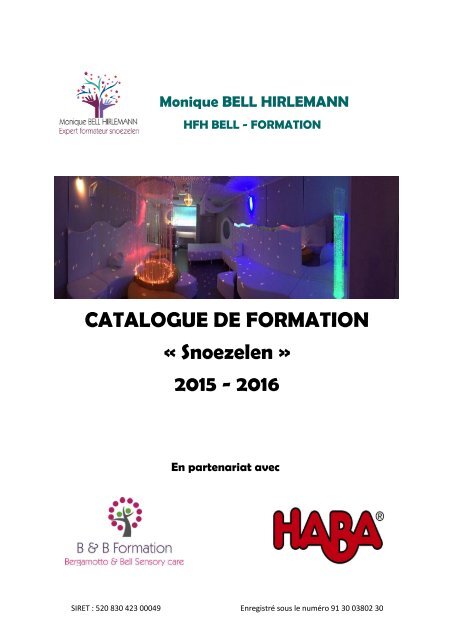 CATALOGUE DE FORMATIONS 2015