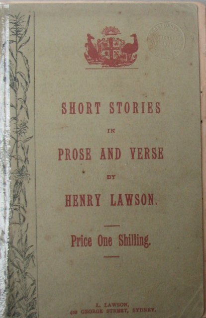 Lawson, Henry. - Project Gutenberg Australia
