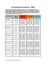 DIBELS Oral Reading Fluency Passages for First through Third ...