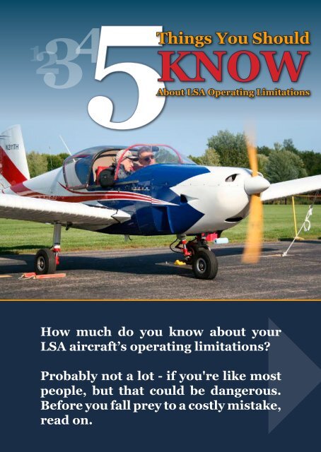 Operating Limitations - Rainbow Aviation