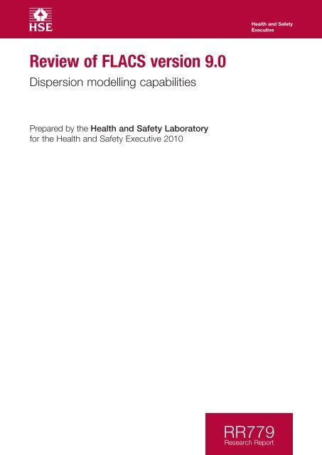 Review of FLACS version 9.0 - Dispersion modelling ... - HSE