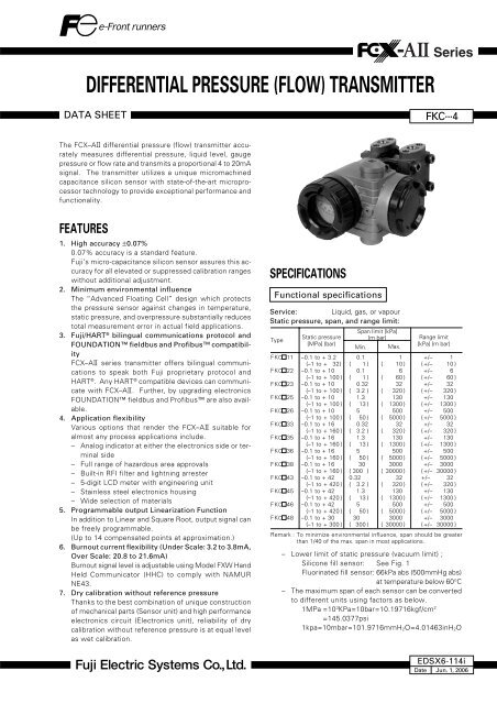 DIFFERENTIAL PRESSURE (FLOW) TRANSMITTER