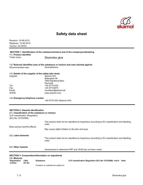 Safety data sheet