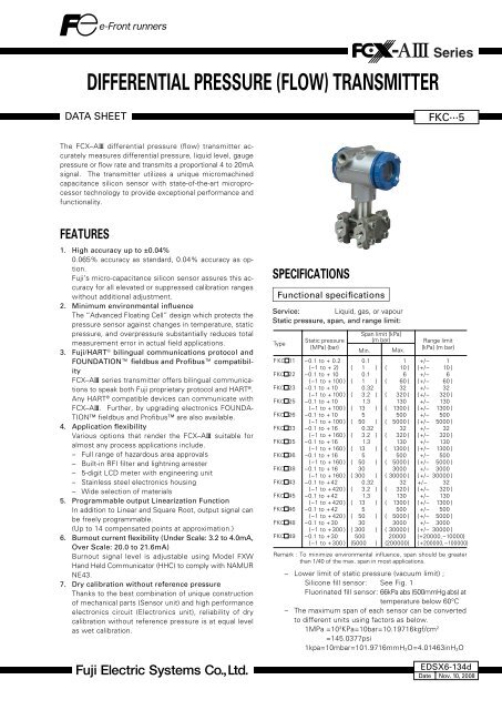 DIFFERENTIAL PRESSURE (FLOW) TRANSMITTER