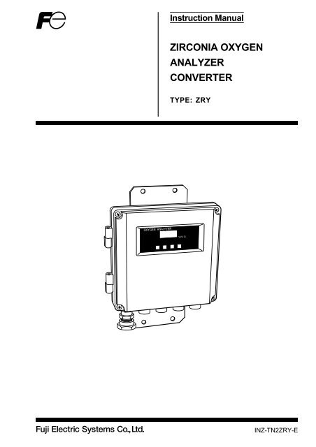 ZIRCONIA OXYGEN ANALYZER CONVERTER