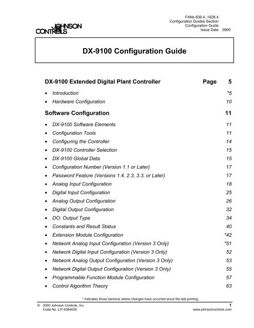 DX-9100 Configuration Guide