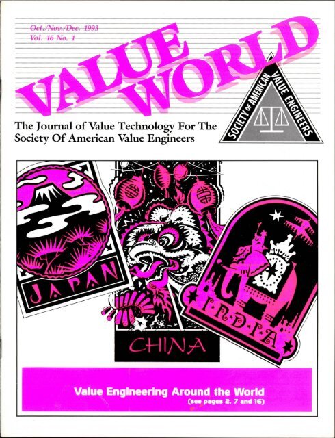 Value Engineering Around the World - SAVE International