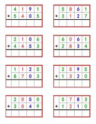 Printable Static Subtraction Cards - Montessori Album