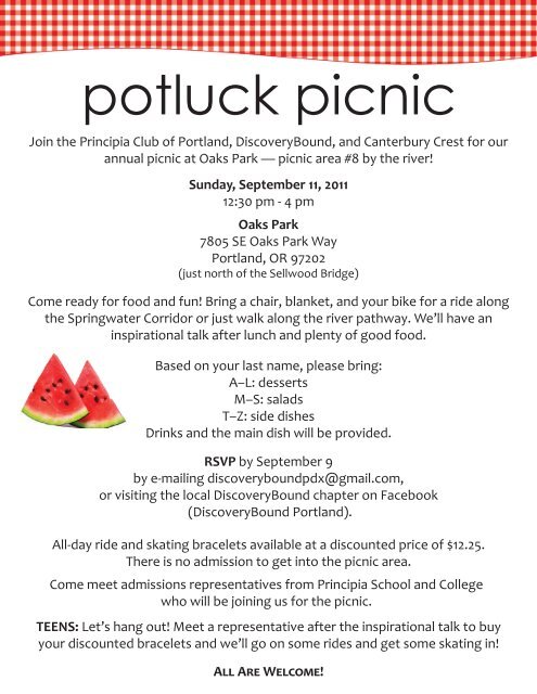 potluck picnic
