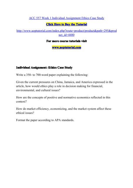 Market Efficiency And Ethics
