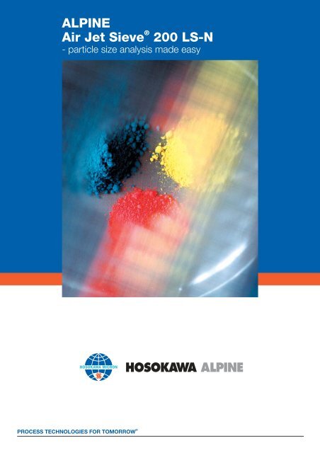 ALPINE Air Jet Sieve 200 LS-N