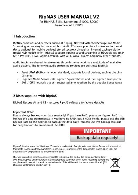 RipNAS USER MANUAL V2 - HFX