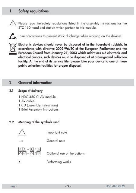 STC 160 Head-End Station QPSK AV module - GSS